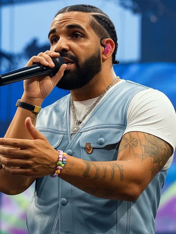 Drake Wireless Festival London 2025 Vest Light Blue – Winter Whirl